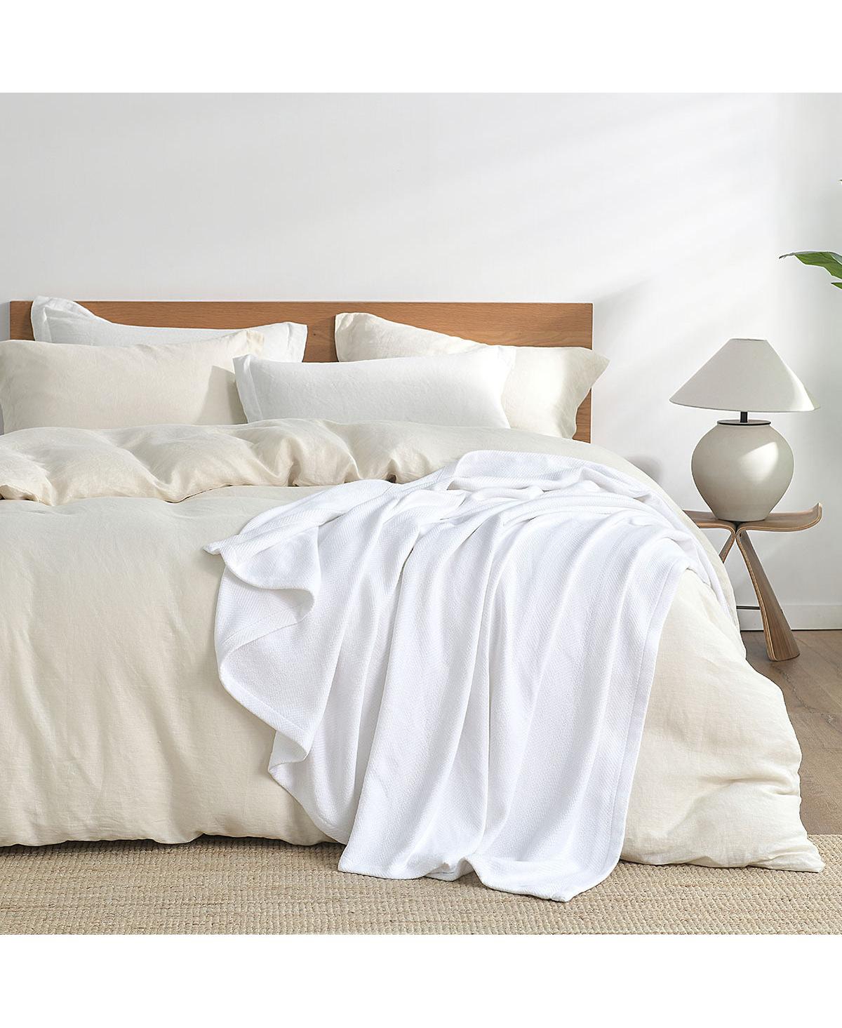 Click here for 100 Cotton Blanket/Throw Jacquard  50 x 70 - White prices