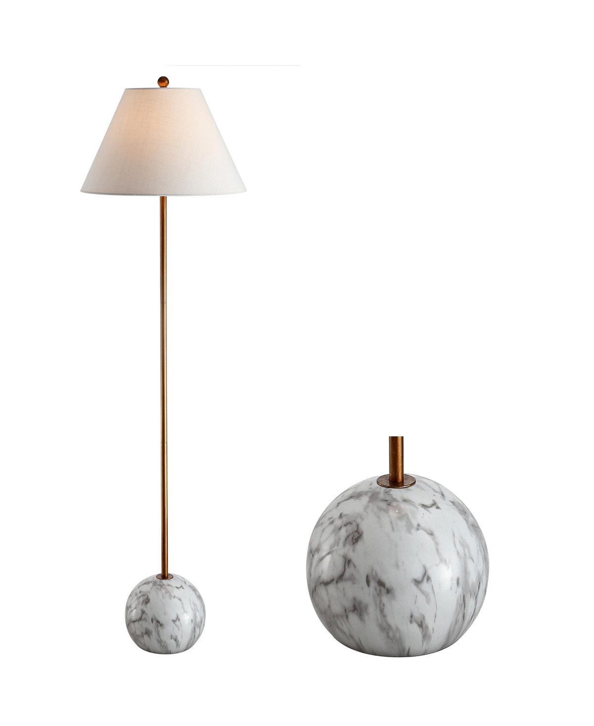 Click here for Miami Minimalist Resin/Metal Led Floor Lampite - G... prices