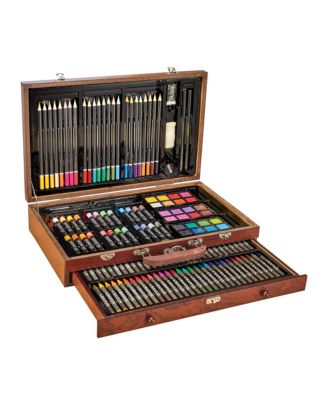 140 Piece Art Set with Wooden Carrying Case - Macy's