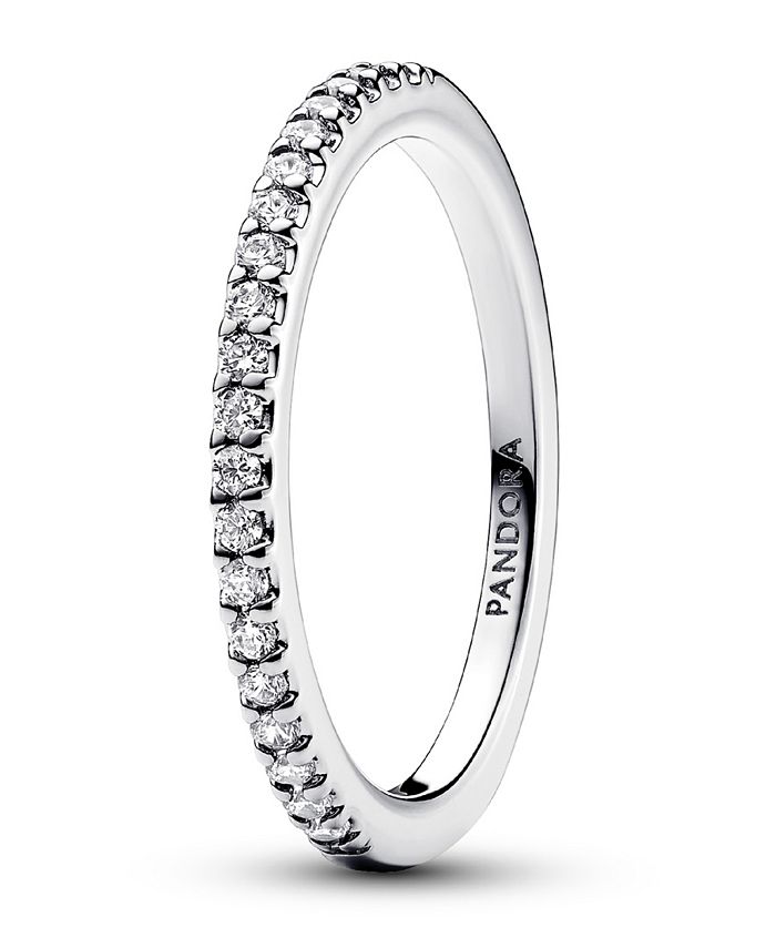 Pandora Cubic Zirconia Band Ring - Macy's