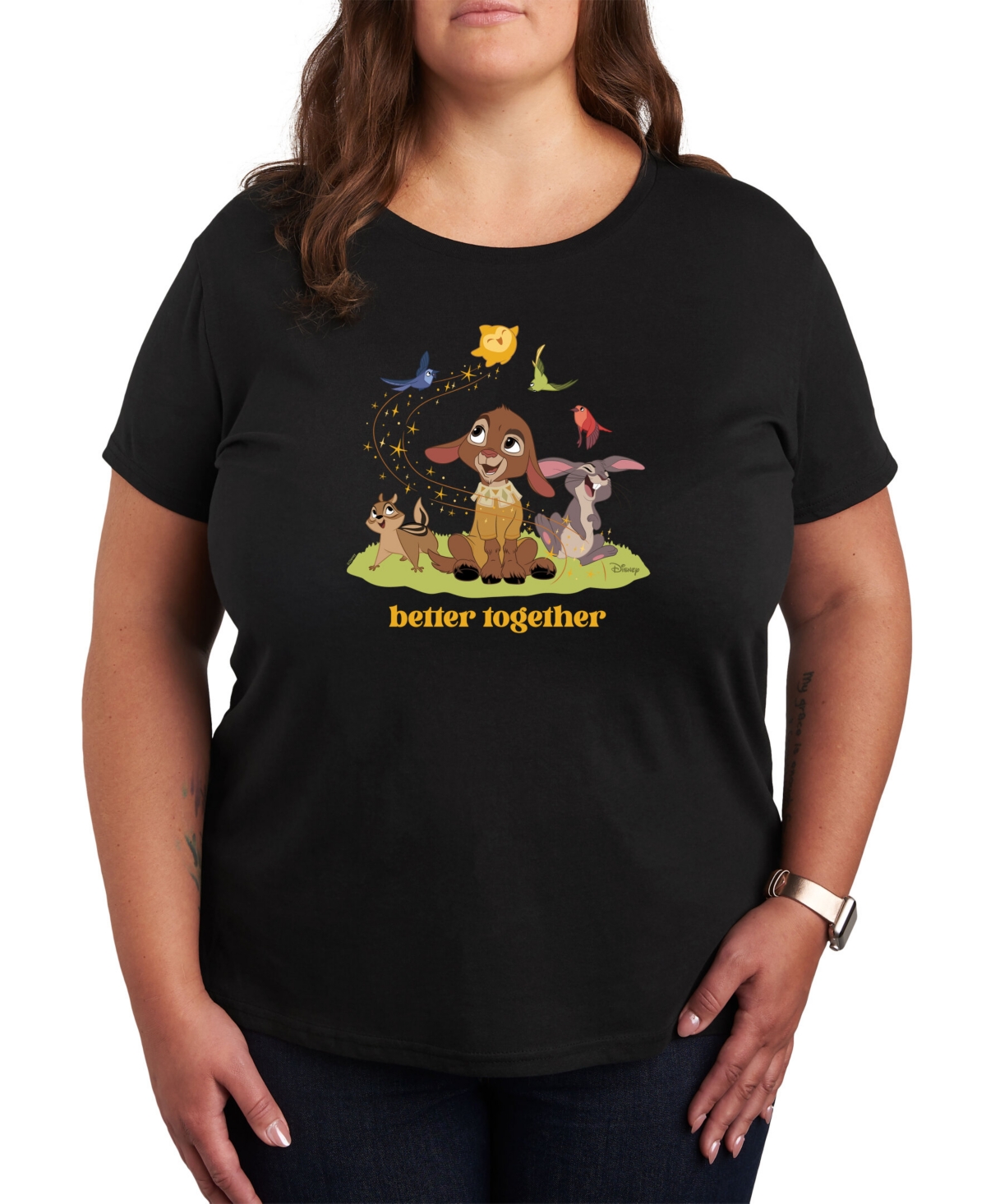 Click here for Hybrid Apparel Trendy Plus Size Disney Wish Graphi... prices