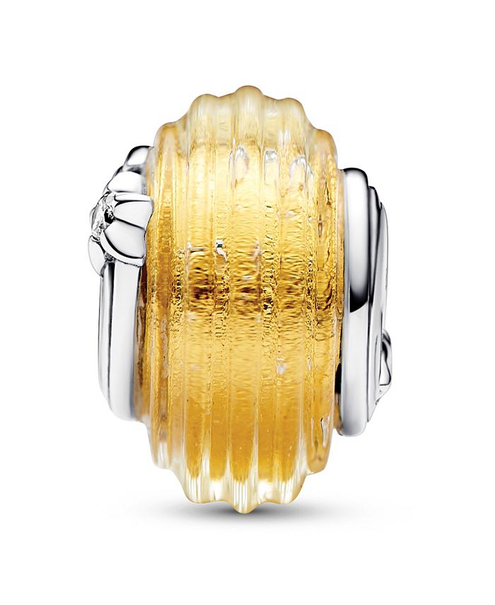 Pandora Cubic Zirconia Shooting Star Grooved Murano Glass Charm - Macy's
