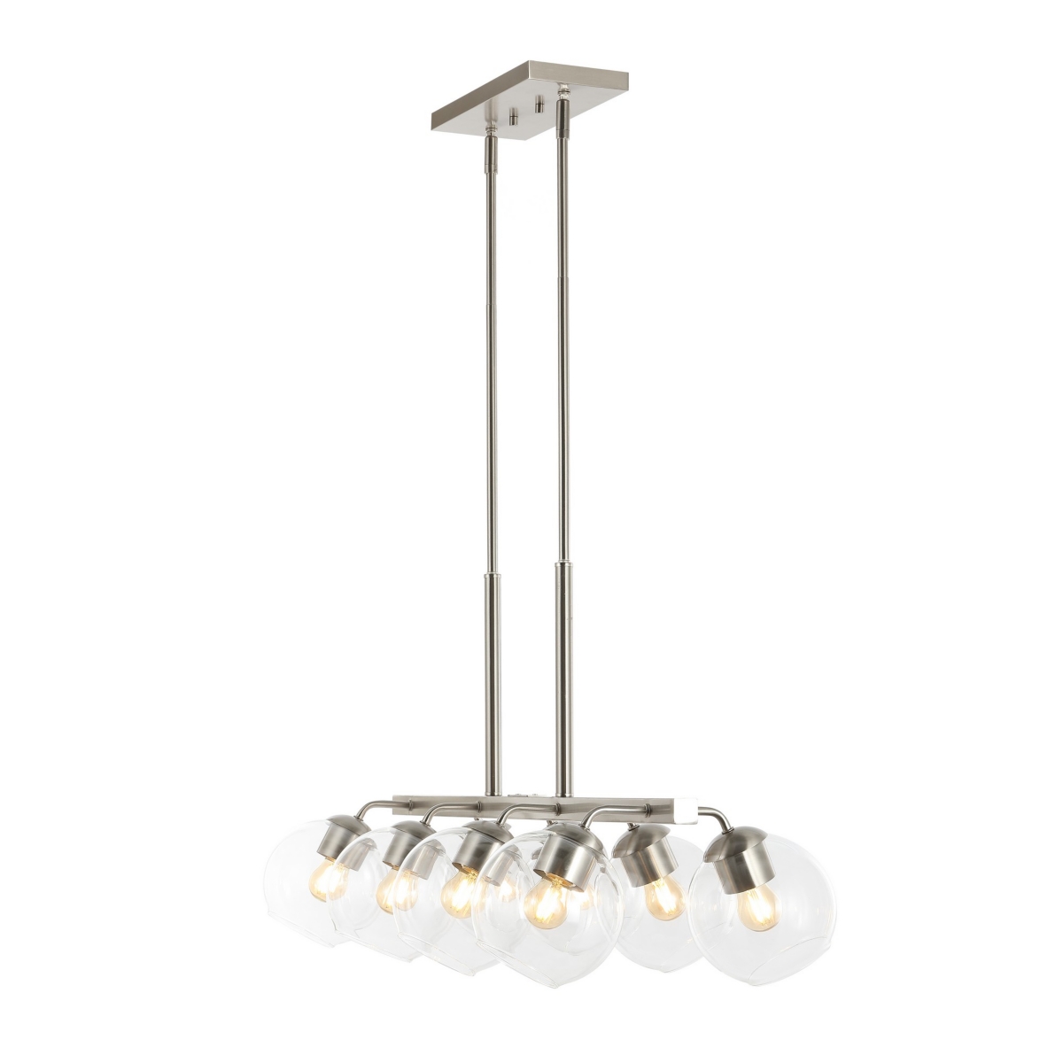 Click here for Julian Farmhouse Bohemian Iron/Glass Linear Led Pe... prices