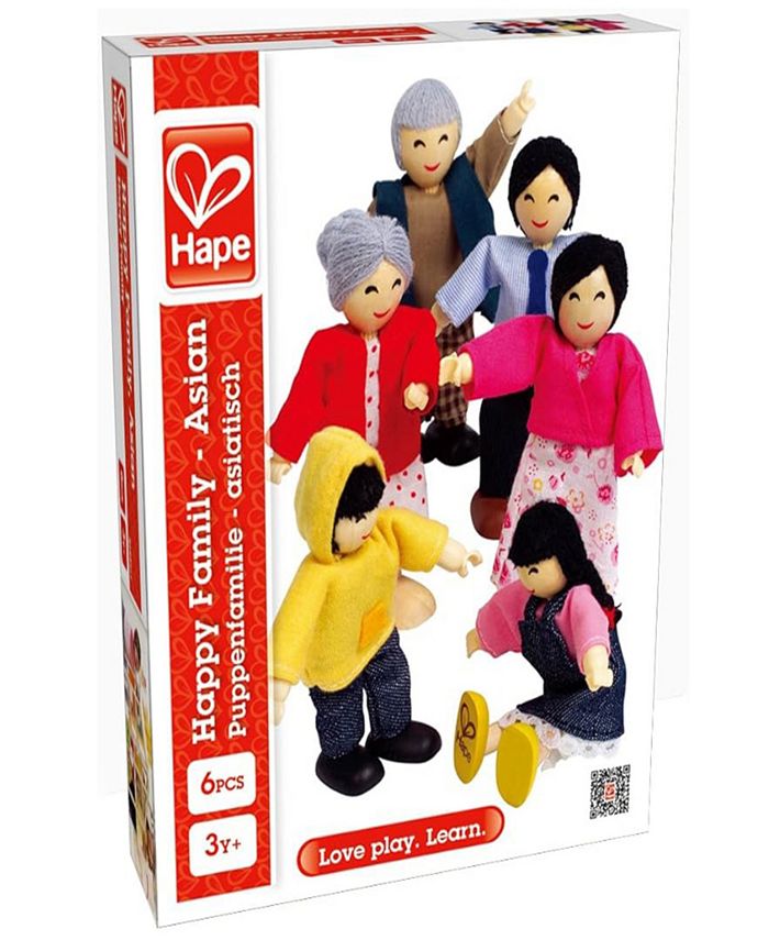 Hape Happy Family Asian Dollhouse Set - Macy's