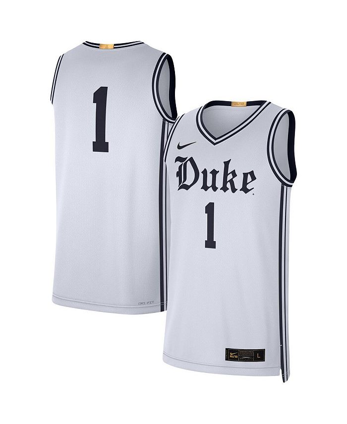 Jordan Men's #1 White Duke Blue Devils Limited Authentic Jersey - Macy's