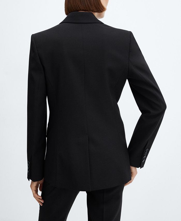 MANGO Women's Patterned Suit Blazer - Macy's