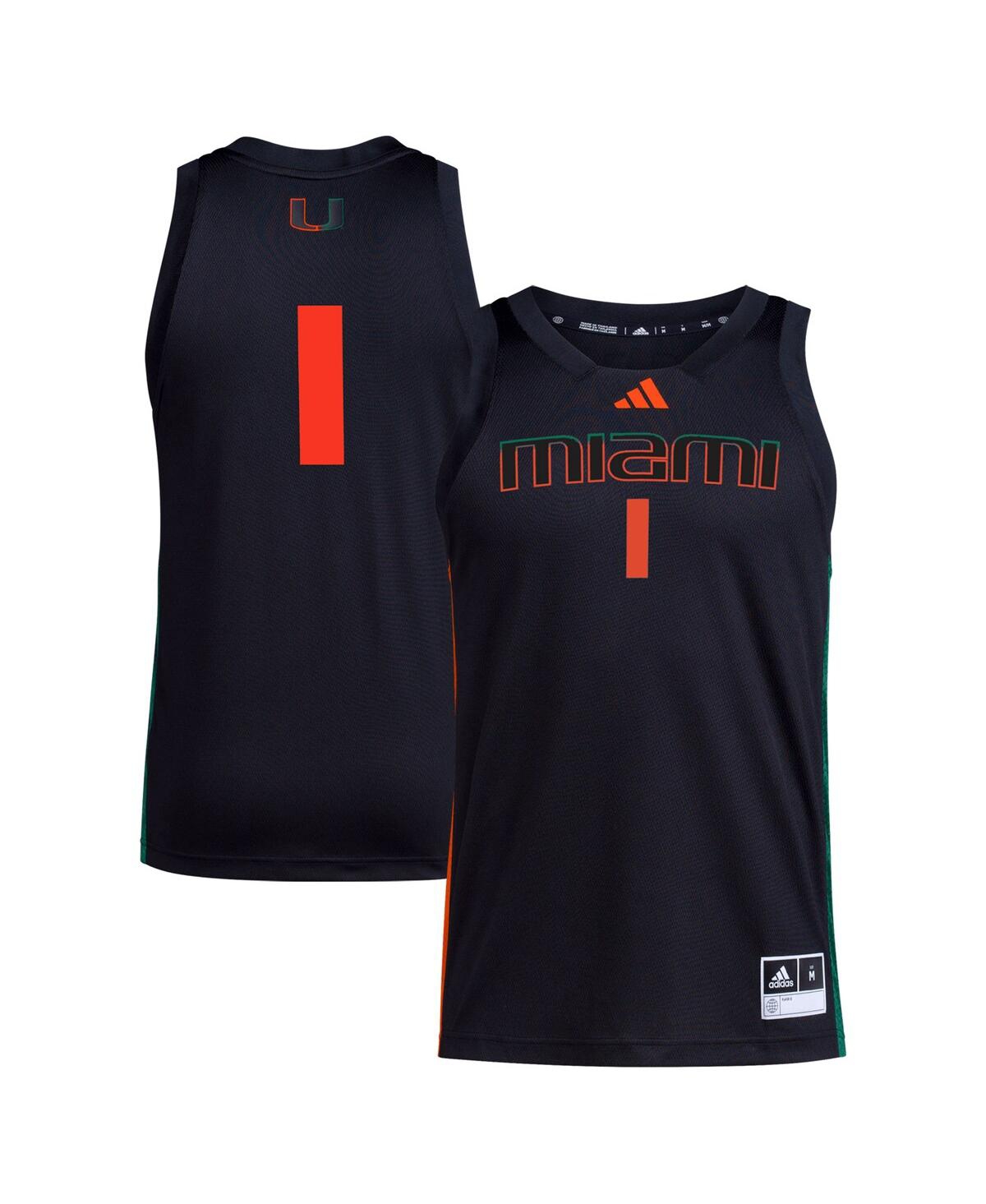Click here for Adidas Mens #1 Miami Hurricanes Swingman Jersey -... prices