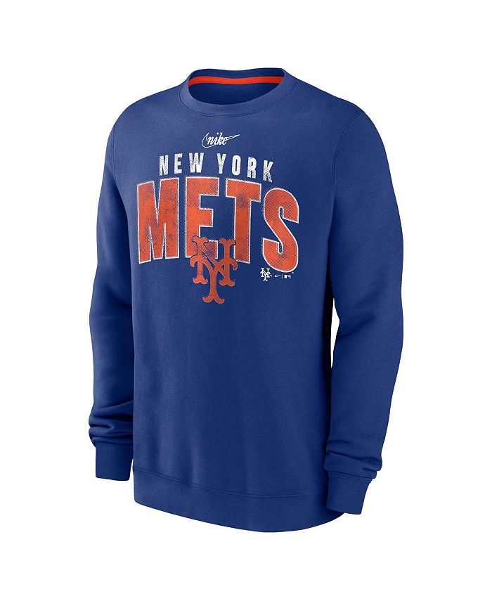 Nike Men's Royal Distressed New York Mets Cooperstown Collection Team ...