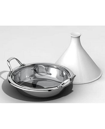 Cooks Standard Multi-Ply Clad Stainless Steel Tagine with 2 Handle and ...