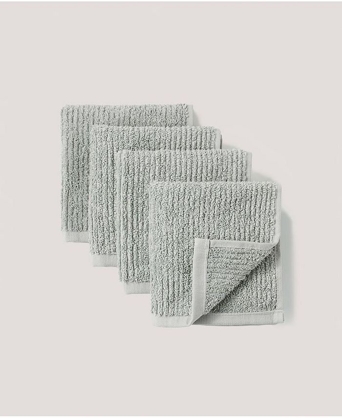 Pact Organic Cotton Spa Rib Washcloth 4-Pack - Macy's