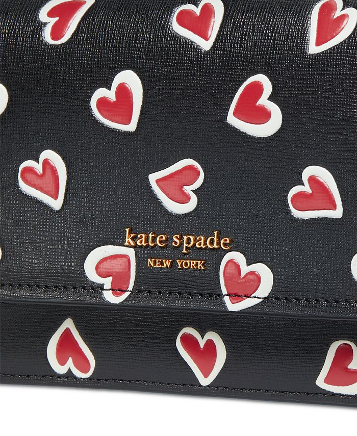 kate spade new york Morgan Stencil Hearts Embossed Printed Saffiano ...