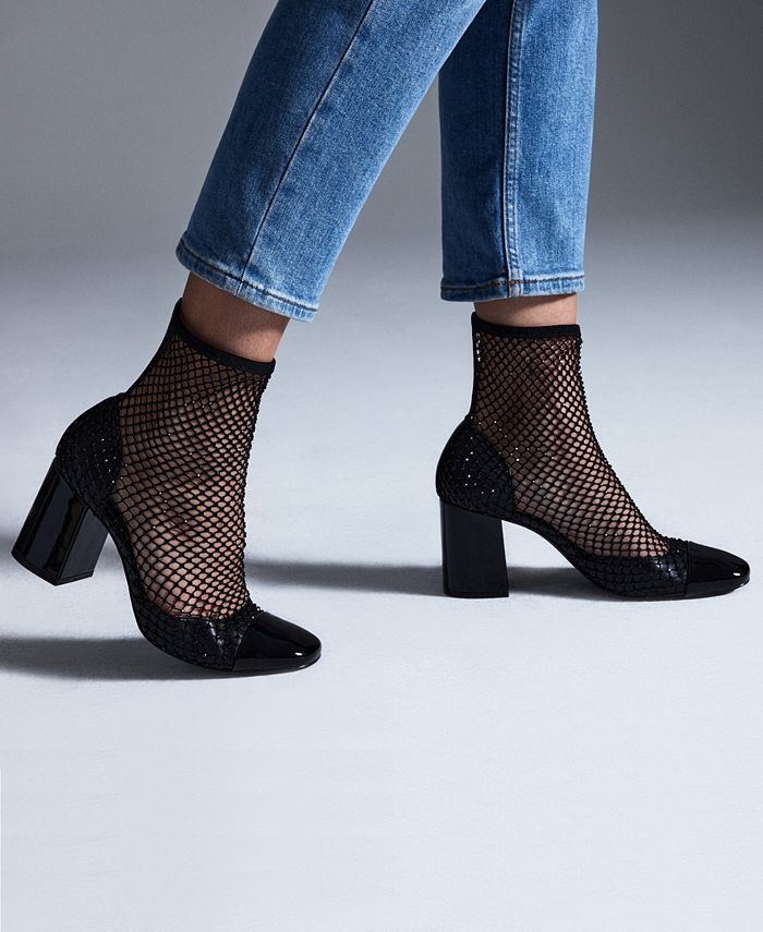 Steve Madden Women's Eleanor Cap-Toe Mesh Sock Pumps - Macy's