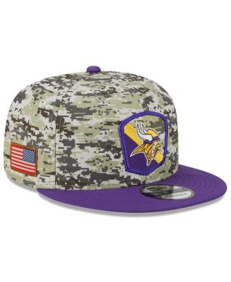 New Era Youth Boys and Girls Camo, Purple Minnesota Vikings 2023 Salute ...