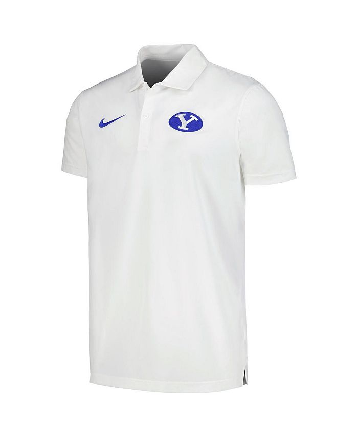 Nike Men's White BYU Cougars Sideline Polo Shirt - Macy's