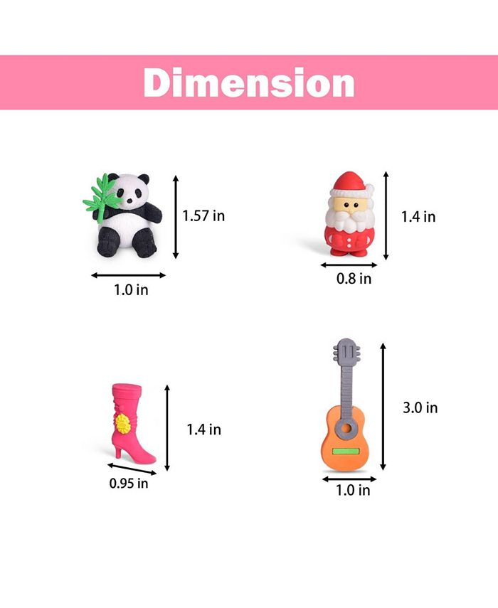 Fun Little Toys Cute 3D Puzzle Erasers for Kids 60pcs - Macy's