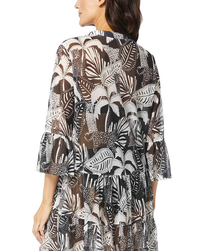 Coco Reef Women's Enchant Printed Swim Cover-Up Dress - Macy's
