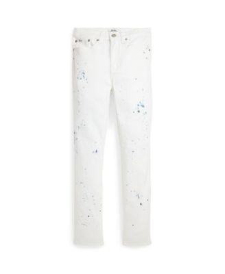 Polo Ralph Lauren Big Girls Paint-Splatter Tompkins Skinny Jeans - Macy's