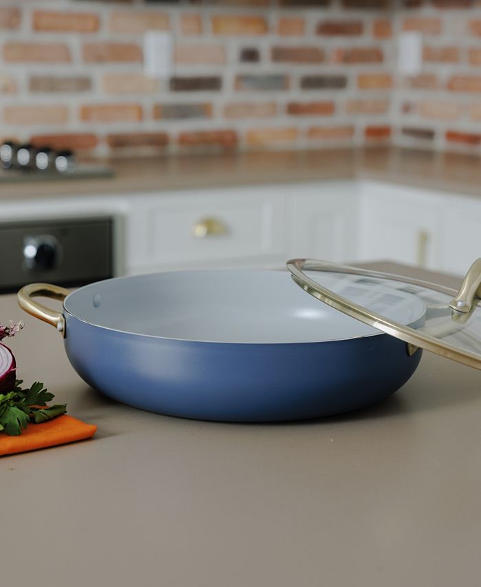 Sedona Kitchen Ceramic 13" Everyday Pan with Lid - Macy's