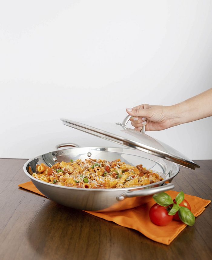 Sedona Kitchen Stainless Steel 6.5-Qt. Multipurpose Pan with Glass Lid ...