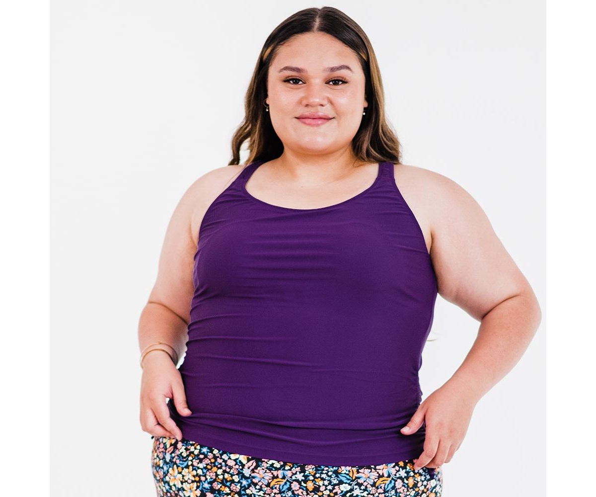 Click here for Calypsa Womens Plus Size Maya Tankini Swim Top Wit... prices