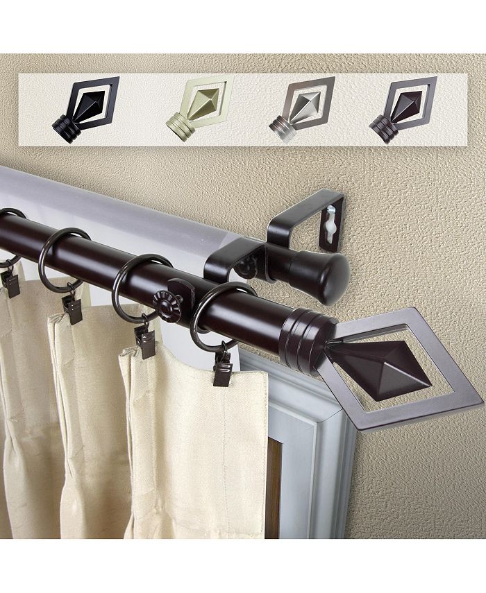 Rod Desyne Lenore 1" Double Curtain Rod 48-84" - Macy's