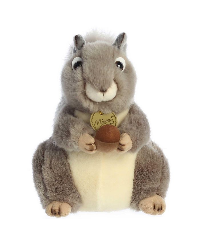 Aurora Medium Grey Squirrel Miyoni Adorable Plush Toy Gray - Macy's
