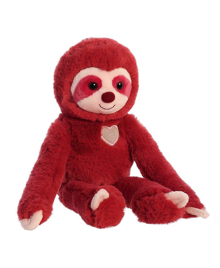 Aurora Medium Sweety Sloth Valentine Heartwarming Plush Toy Red 12 ...