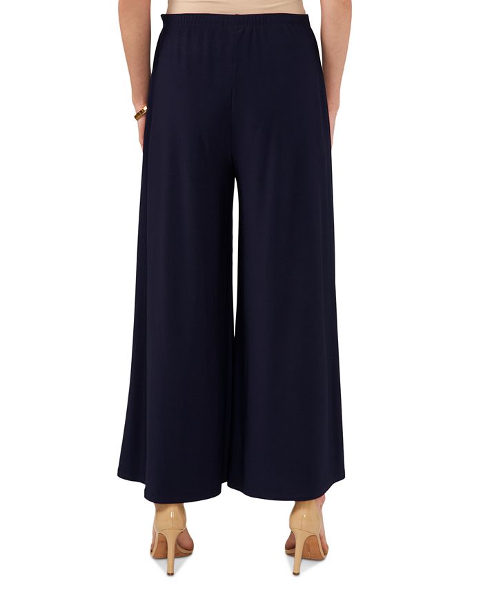 Sam & Jess Petite High Rise Pull-On Wide-Leg Ankle Pants - Macy's