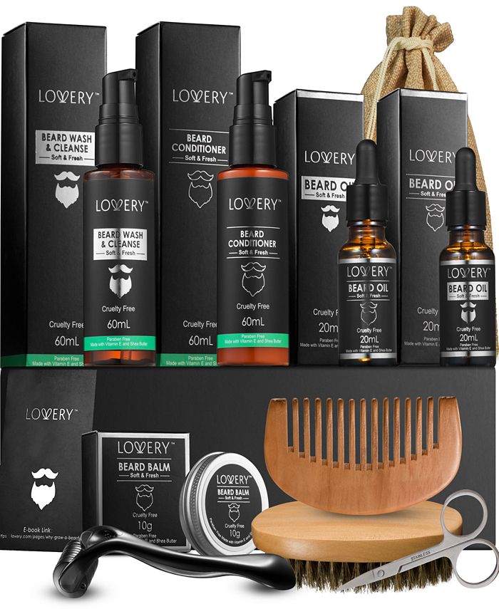 Lovery 11-Pc. Men's Beard Grooming Gift Set - Macy's