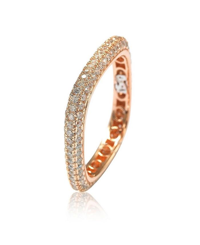 Suzy Levian New York Suzy Levian Sterling Silver Cubic Zirconia Thin ...