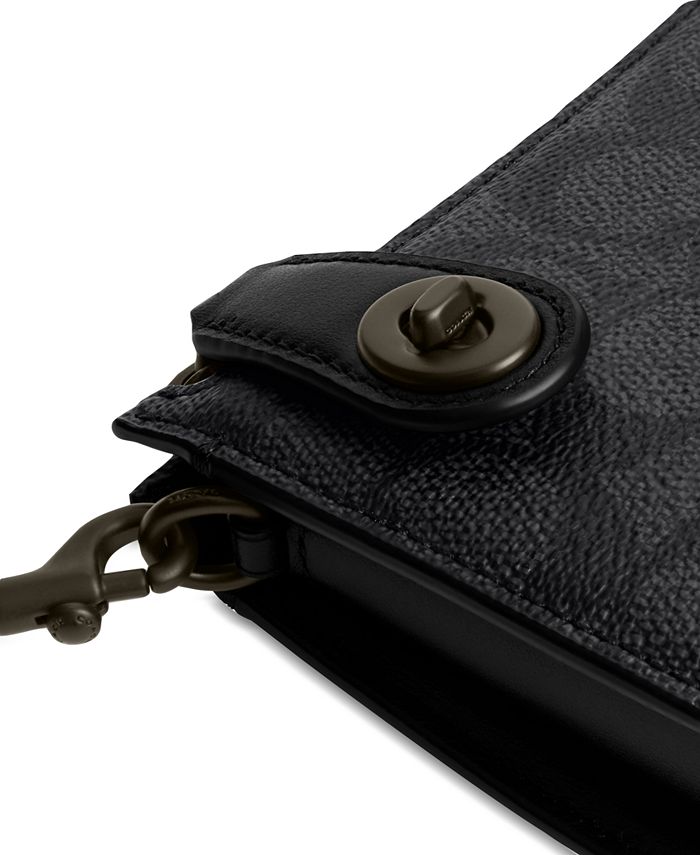 COACH Coated Canvas Signature Penn Shoulder Bag - Macy's