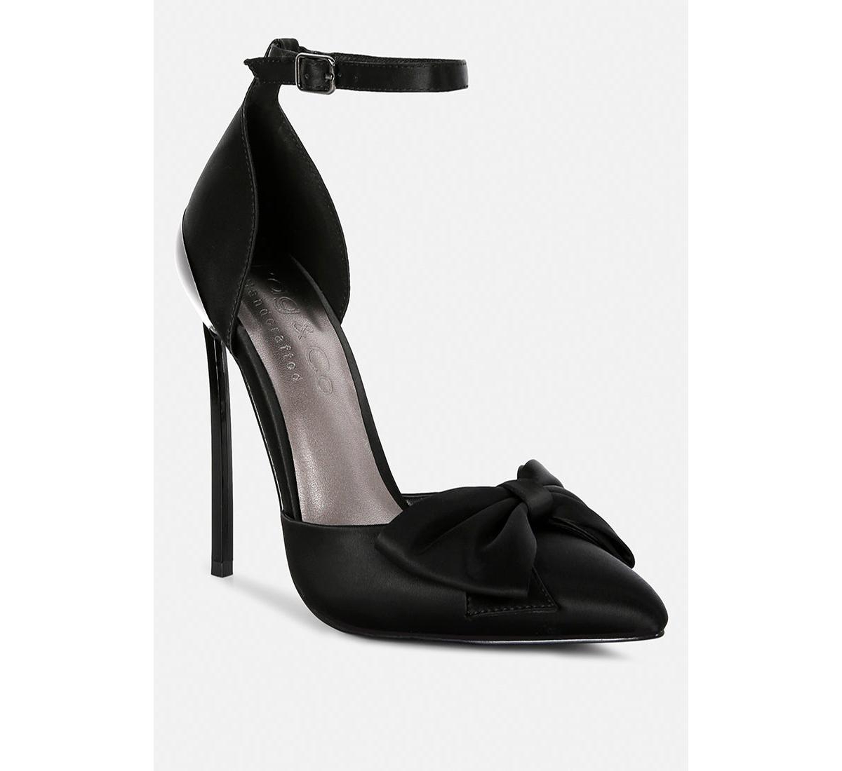 Click here for Dingles Womens Bow Embellished Satin Stiletto Sand... prices