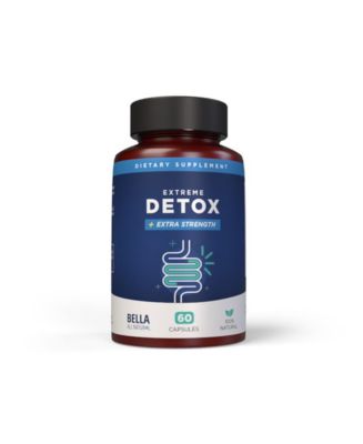 Bella All Natural Extreme Detox Capsules-Natural Cleanse-60 Capsules ...