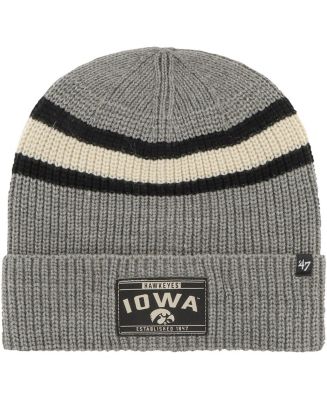 Men's '47 Brand Charcoal Iowa Hawkeyes Penobscot Cuffed Knit Hat - Macy's