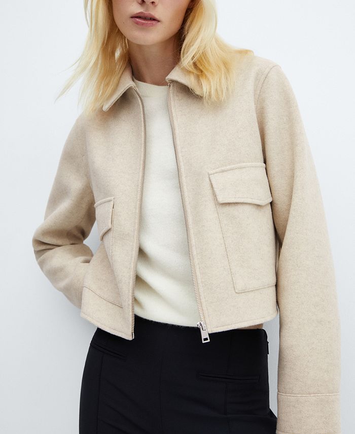 MANGO Women's Flap Pocket Jacket - Macy's