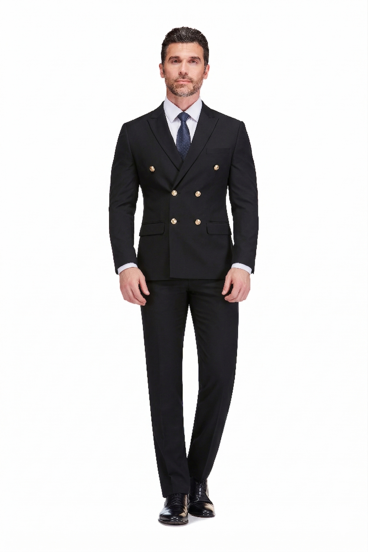 Click here for Gino Vitale Mens Slim Fit 2-Piece Double Breasted... prices