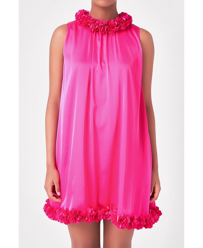 endless rose Women's Rosette Mini Dress - Macy's