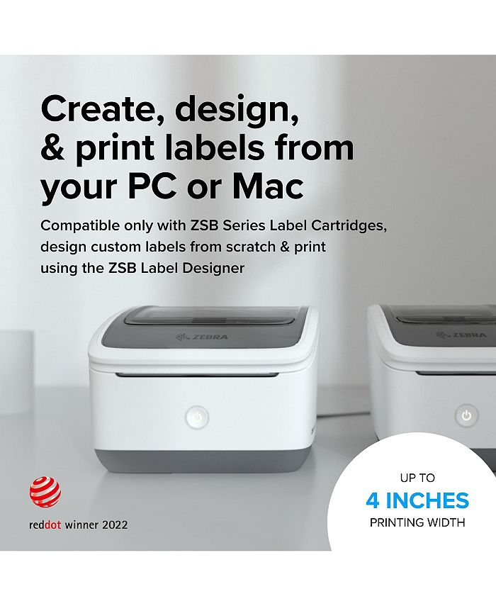 ZEBRA ZSB Series Thermal Label Printer - Label Printer for ZSB Label ...