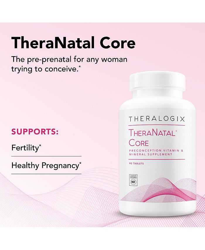 Theralogix TheraNatal Core Preconception Prenatal Vitamin (90 Day Supply) - Macy's