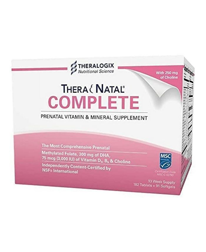 Theralogix TheraNatal Complete Prenatal Vitamin with DHA (13 Week ...