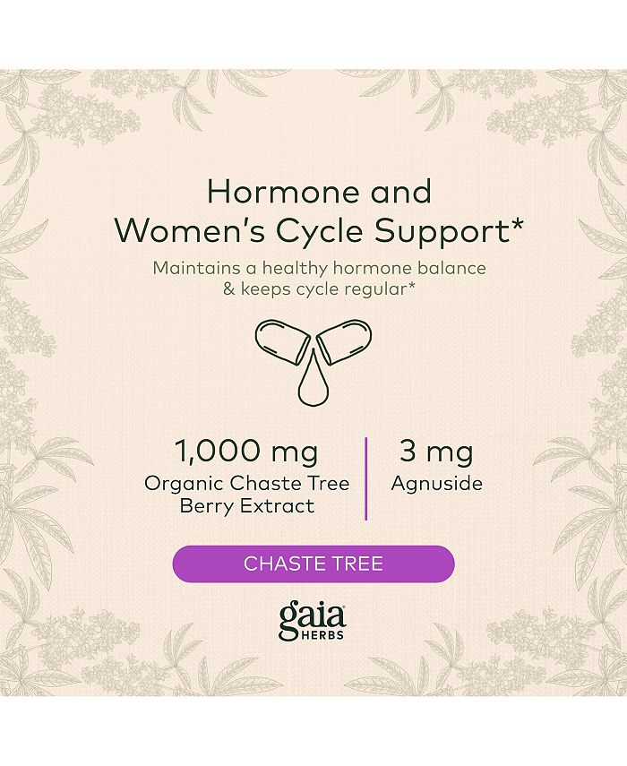 Gaia Herbs Vitex Berry (Chaste Tree) - Supports Hormone Balance ...