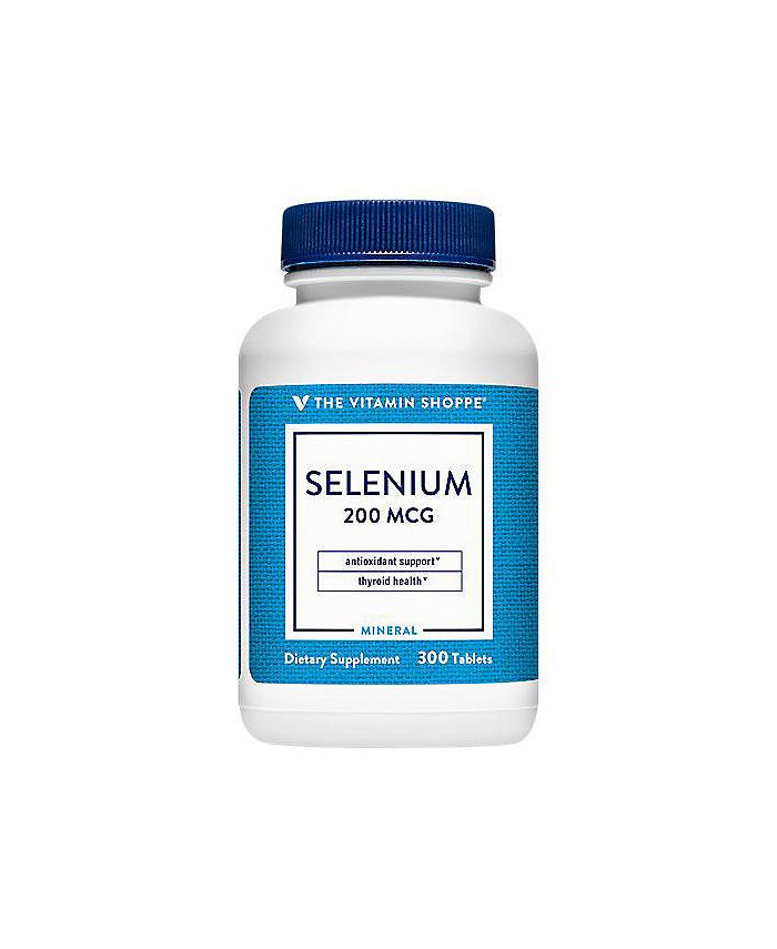The Vitamin Shoppe Selenium - Antioxidant Support & Thyroid Health ...