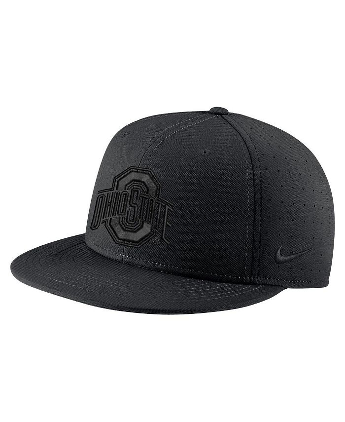 Nike Men's Black Ohio State Buckeyes Triple Black Performance Fitted ...
