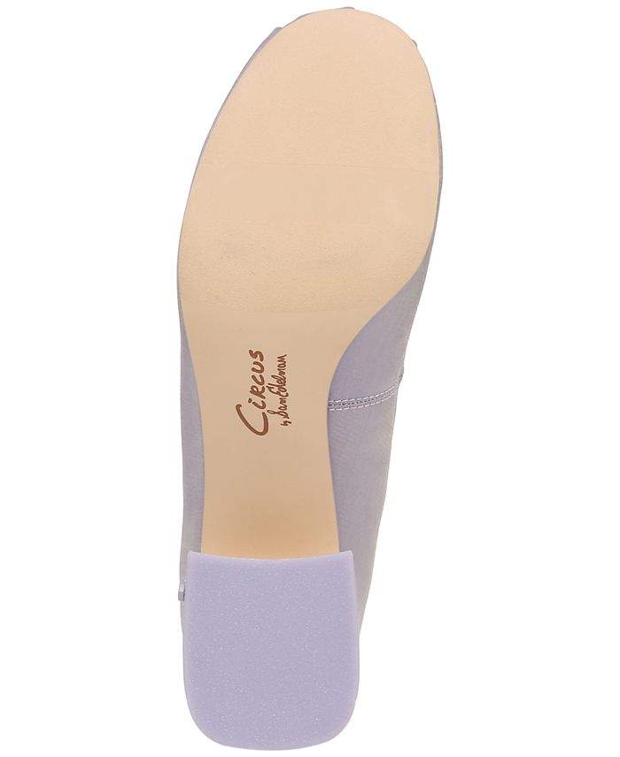 Circus NY by Sam Edelman Della Lace-Up Block-Heel Ballet Pumps - Macy's