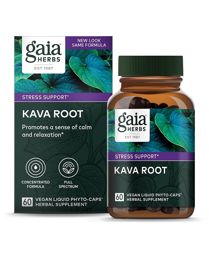 Gaia Herbs Kava Root - Helps Sustain a Sense of Natural Calm and ...