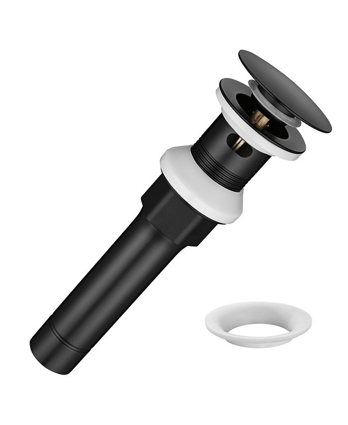 Aquaterior Bathroom Pop Up Drain with Overflow Lavatory Vessel Basin ...