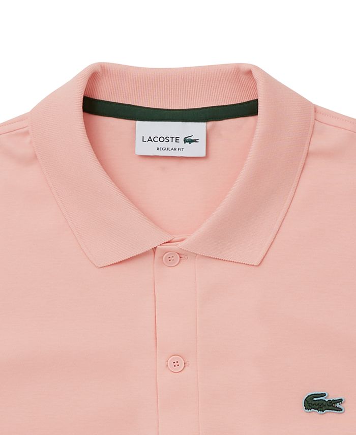 Lacoste Men's Short Sleeve Button-Placket Logo Polo Shirt - Macy's