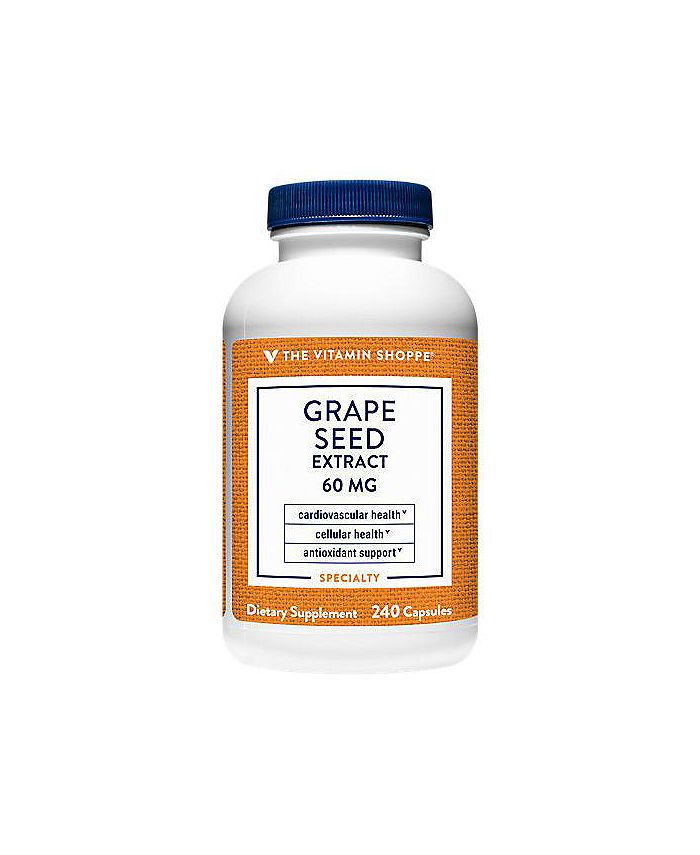 The Vitamin Shoppe Grape Seed Extract - Antioxidant for Cardiovascular ...