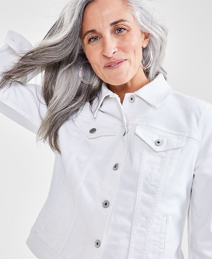 Style & Co Petite Classic Denim Jacket, Created for Macy's - Macy's