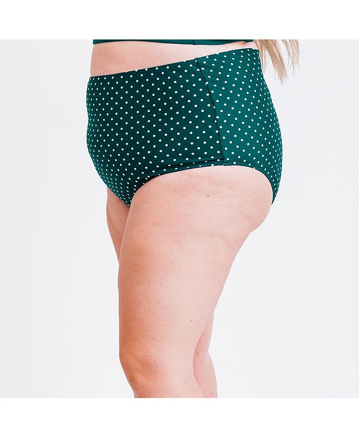 Calypsa Plus Size High Waisted Bikini Bottom Macys